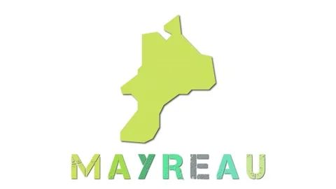 Mayreau map with paper regions. Animated... | Stock Video | Pond5