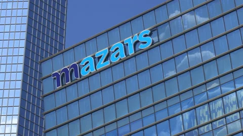 Mazars headquarters tower in La Defense ... | Stock Video | Pond5
