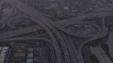 Maze of Large City Freeway System From t... | Stock Video | Pond5