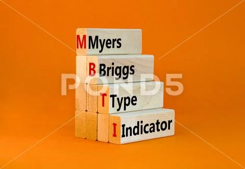 MBTI Myers Briggs type indicator symbol. Concept words MBTI Myers ...