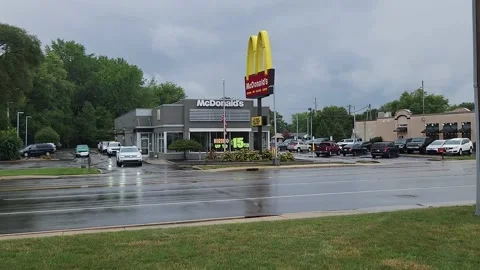 McDonald's Fast Food Restaurant Parking ... | Stock Video | Pond5