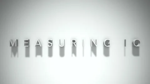 measuring iq 3D title animation white te... | Stock Video | Pond5