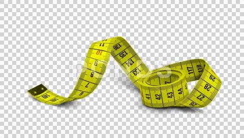 Measuring yellow tape isolated on a transparent background ~ Hi Res ...