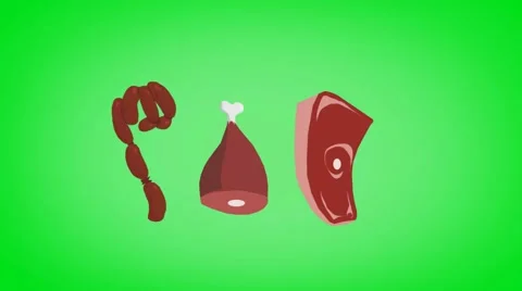 Meat Factory - vector animation - three ... | Stock Video | Pond5