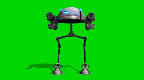 Mech War Robot Green Screen Stock Footage ~ Royalty Free Stock Videos ...