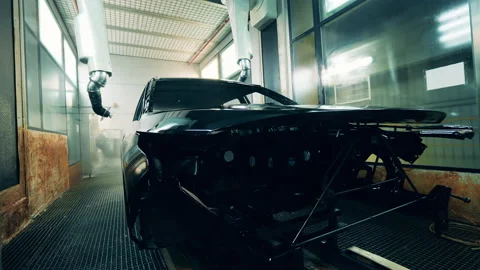 Mechanical galvanizing of an unfinished ... | Stock Video | Pond5