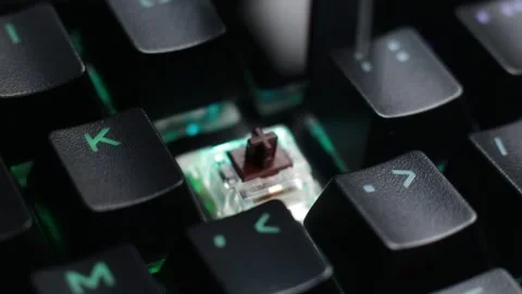 Mechanical Gaming Computer Desktop Keybo... | Stock Video | Pond5