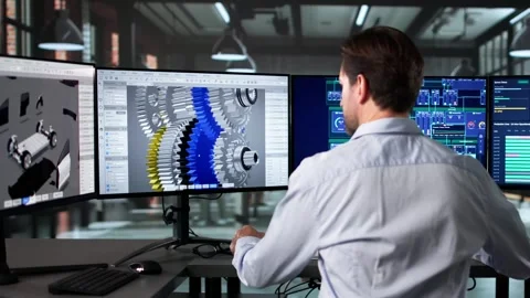 Mechanical Industrial 3D CAD Model Desig... | Stock Video | Pond5