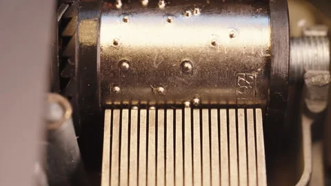 The Mechanism of the Music Box Rotates i... | Stock Video | Pond5