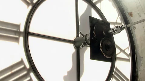 Mechanism of an Old Tower Clock from Ins... | Stock Video | Pond5