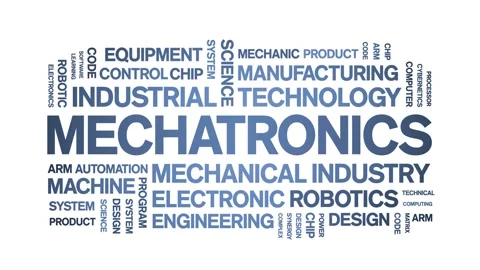 Mechatronics animated word cloud,animati... | Stock Video | Pond5
