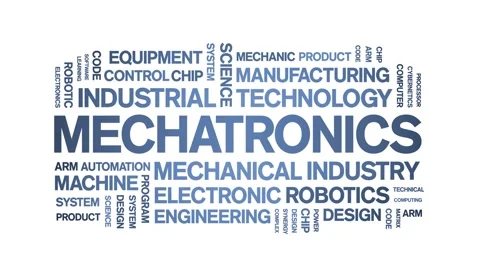 Mechatronics animated word cloud,animati... | Stock Video | Pond5