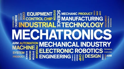 Mechatronics animated word cloud,animati... | Stock Video | Pond5