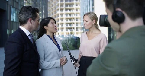 Media Interview Stock Footage ~ Royalty Free Stock Videos | Pond5