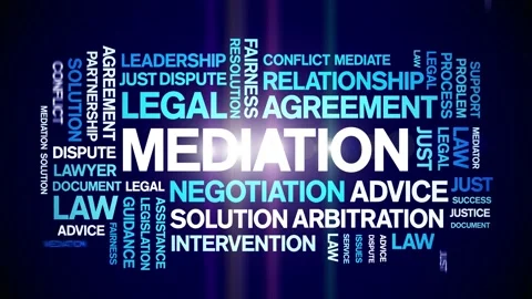 Mediation animated word cloud,animation ... | Stock Video | Pond5