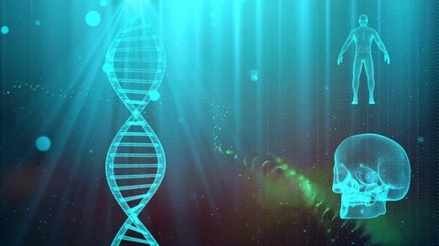 Medical background with human body | Stock Video | Pond5