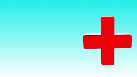 Medical background - Red cross on a blue... | Stock Video | Pond5