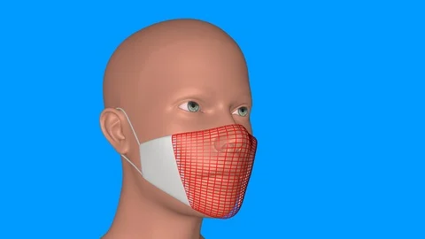 Medical face mask for filtration of germ... | Stock Video | Pond5