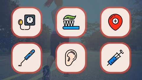 After Effects Template: Medical Icon Pack #104600611 | Pond5