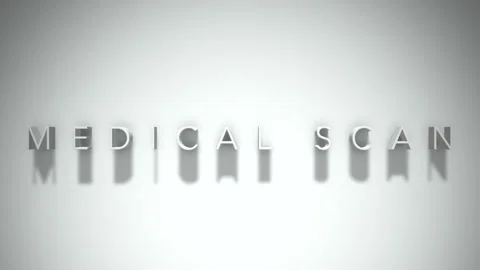 medical scan 3D title animation white te... | Stock Video | Pond5