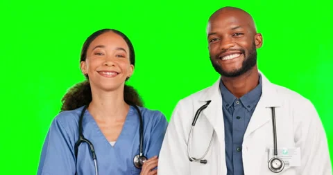 Medical, smile and nurse with doctor in ... | Stock Video | Pond5