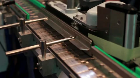 Medical Test Tubes on the Conveyor | Stock Video | Pond5