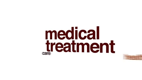 Medical treatment animated word cloud. | Stock Video | Pond5