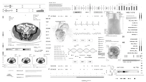 Medical UI.White background.Sceleton MRI... | Stock Video | Pond5