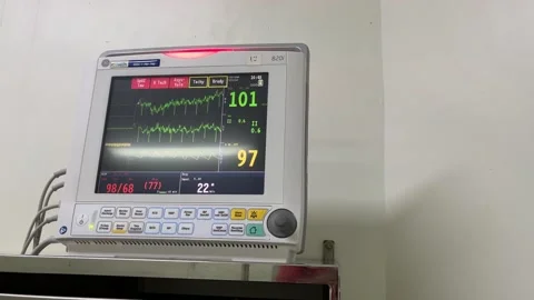 Medical vital signs monitor instrument i... | Stock Video | Pond5