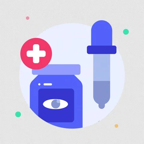 After Effects: Medicine drug Eye dropper 4k animation with project file ...