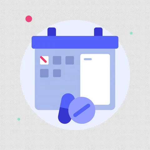 After Effects: Medicine Schedule icon 4k animation with project file ...