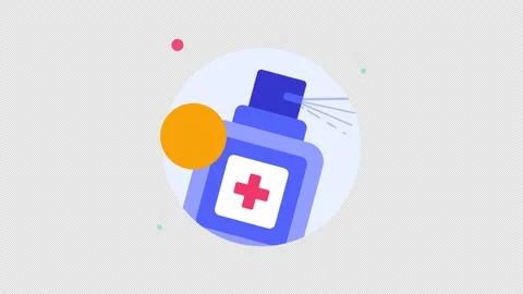 After Effects: Medicine Spray icon 4k animation with project file ...