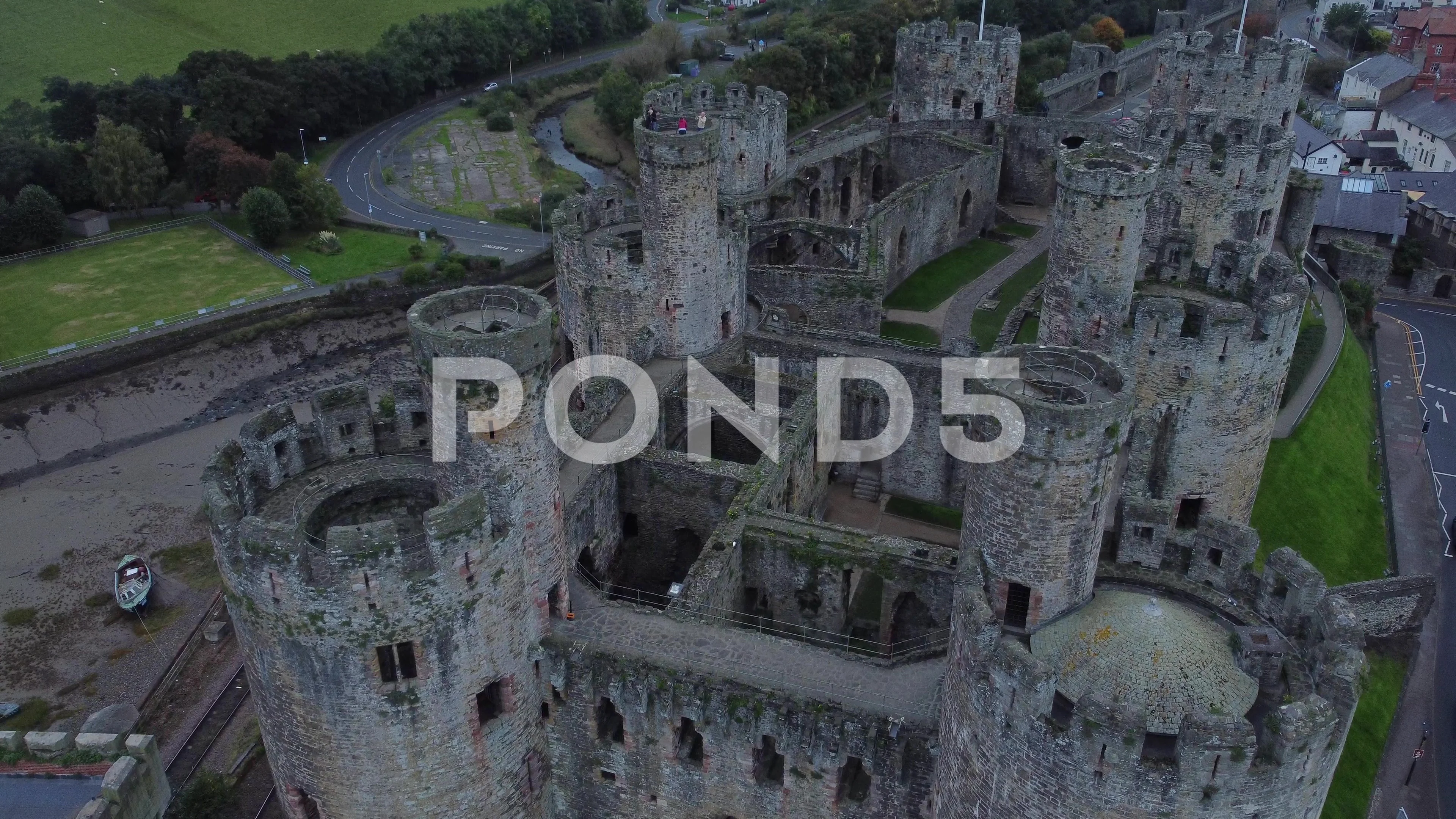 Medieval Castle Birds Eye View