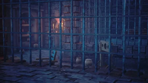 Medieval Dungeon, Prisons, Skeletons, To... | Stock Video | Pond5