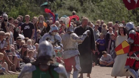 Medieval Fight In Kobenhavn Middelalder ... | Stock Video | Pond5