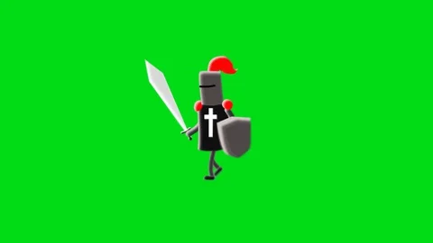 Medieval Knight Green Screen Stock Video Footage | Royalty Free ...