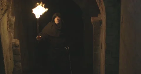 Medieval Castle Torch Stock Video Footage | Royalty Free Medieval ...