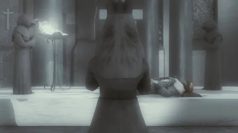 Medieval Queen in Grief Mourning for the... | Stock Video | Pond5