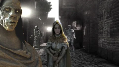 Medieval wizards 8 bit background. 3d an... | Stock Video | Pond5