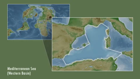 Mediterranean Sea - Western Basin (witho... | Stock Video | Pond5