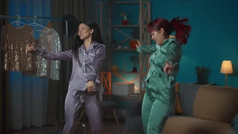 Medium-full video capturing two young wo... | Stock Video | Pond5