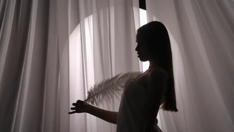 Medium slow motion side profile video of... | Stock Video | Pond5
