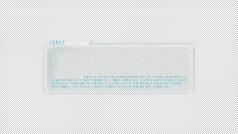 Medium text decoding window with text cu... | Stock Video | Pond5