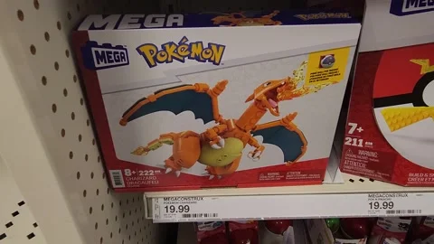 MEga Pokemon Charizard Lego Toy | Stock Video | Pond5