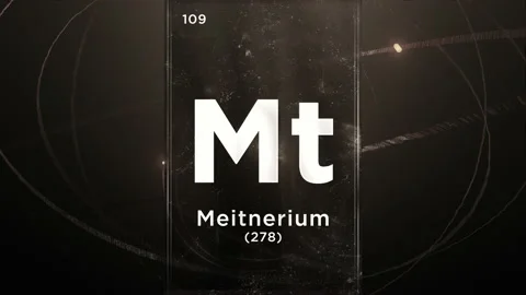 Meitnerium (Mt) symbol chemical element ... | Stock Video | Pond5