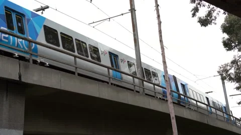 Melbourne Ptv Train Stock Footage ~ Royalty Free Stock Videos | Pond5