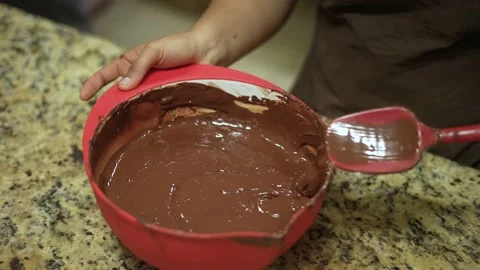 melted chocolate, handmade chocolate fac... | Stock Video | Pond5