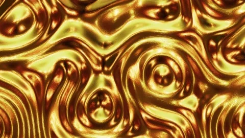 Melting and morphing textured liquid gol... | Stock Video | Pond5