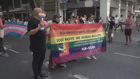 Members of the LGBTQ community and allie... | Stock Video | Pond5