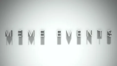 meme events 3D title animation with shad... | Stock Video | Pond5